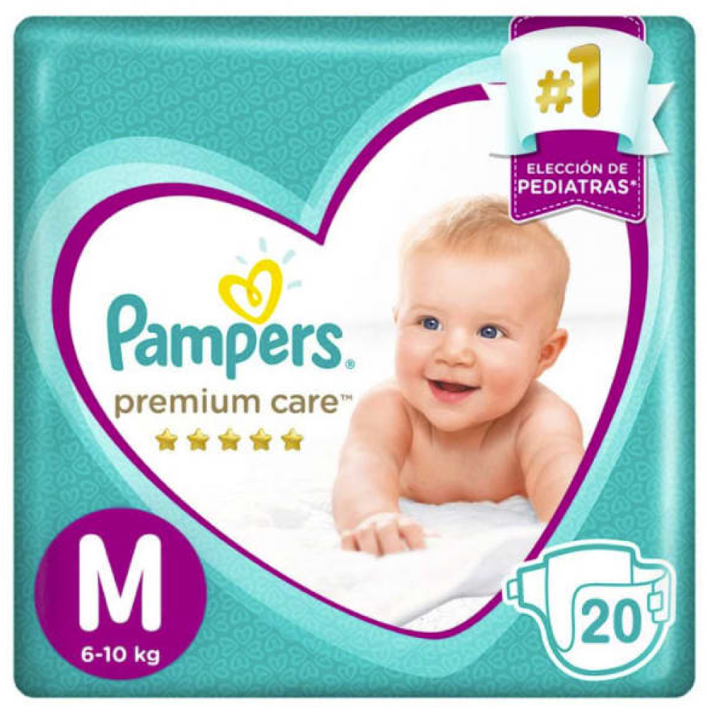 Pañales Pampers Premium Care talla M – Pañales a Domicilio