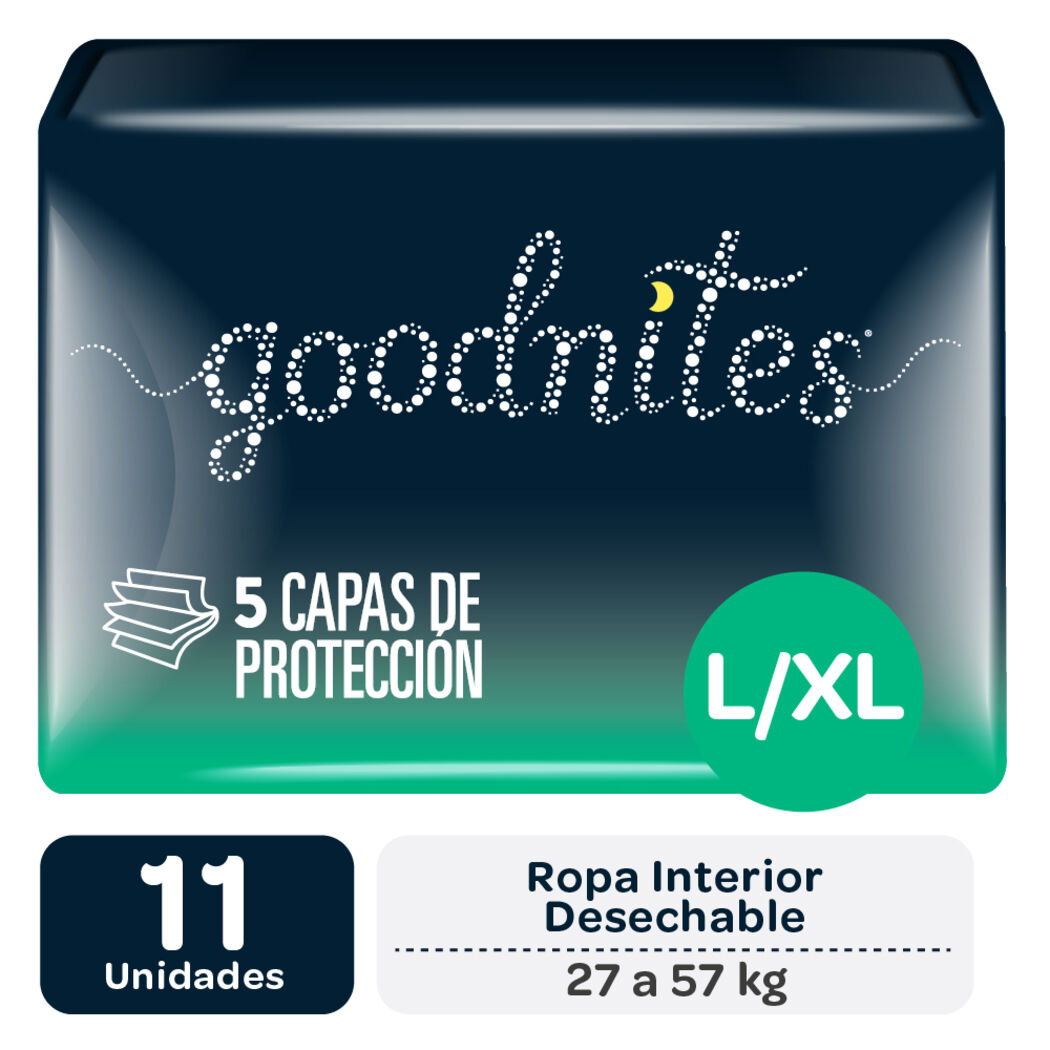 Pañales para adultos Goodnites Talla L / XL – Pañales a Domicilio