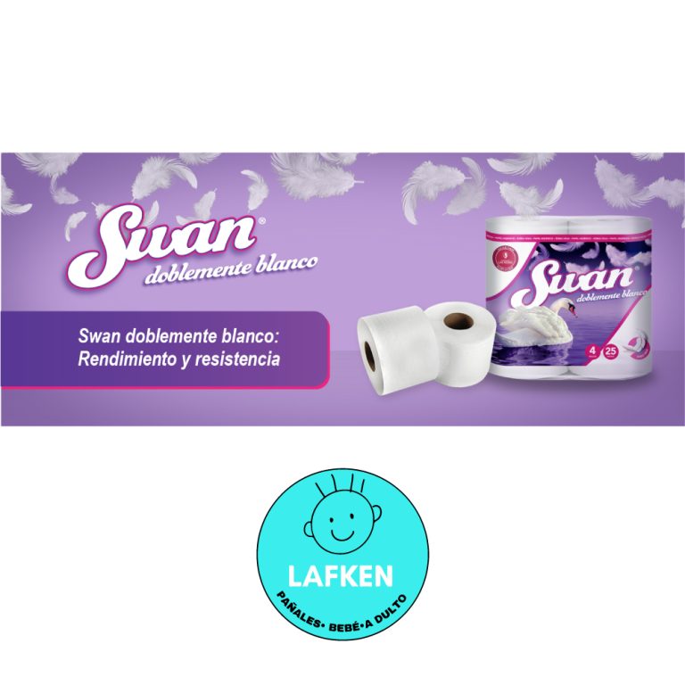Papel Higienico Doble Hoja Swan 6 Rollos de 22M – Pañales a Domicilio