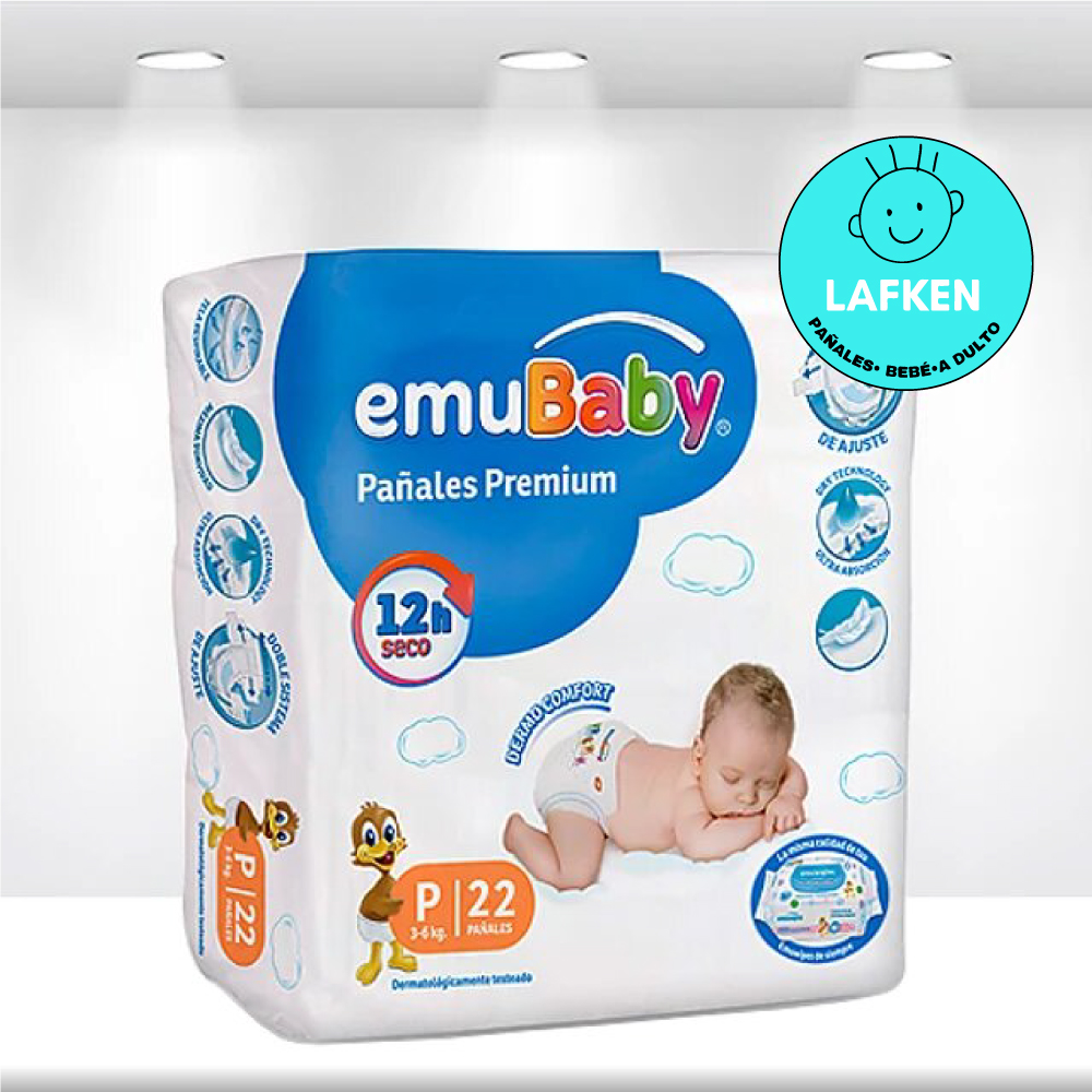 Pañales Emubaby Premium talla P – Pañales a Domicilio